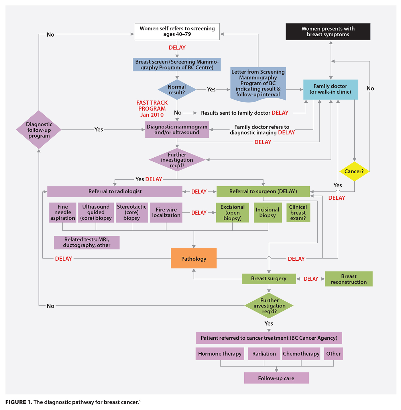 Deteriorating wait times for breast cancer patients at a regional ...